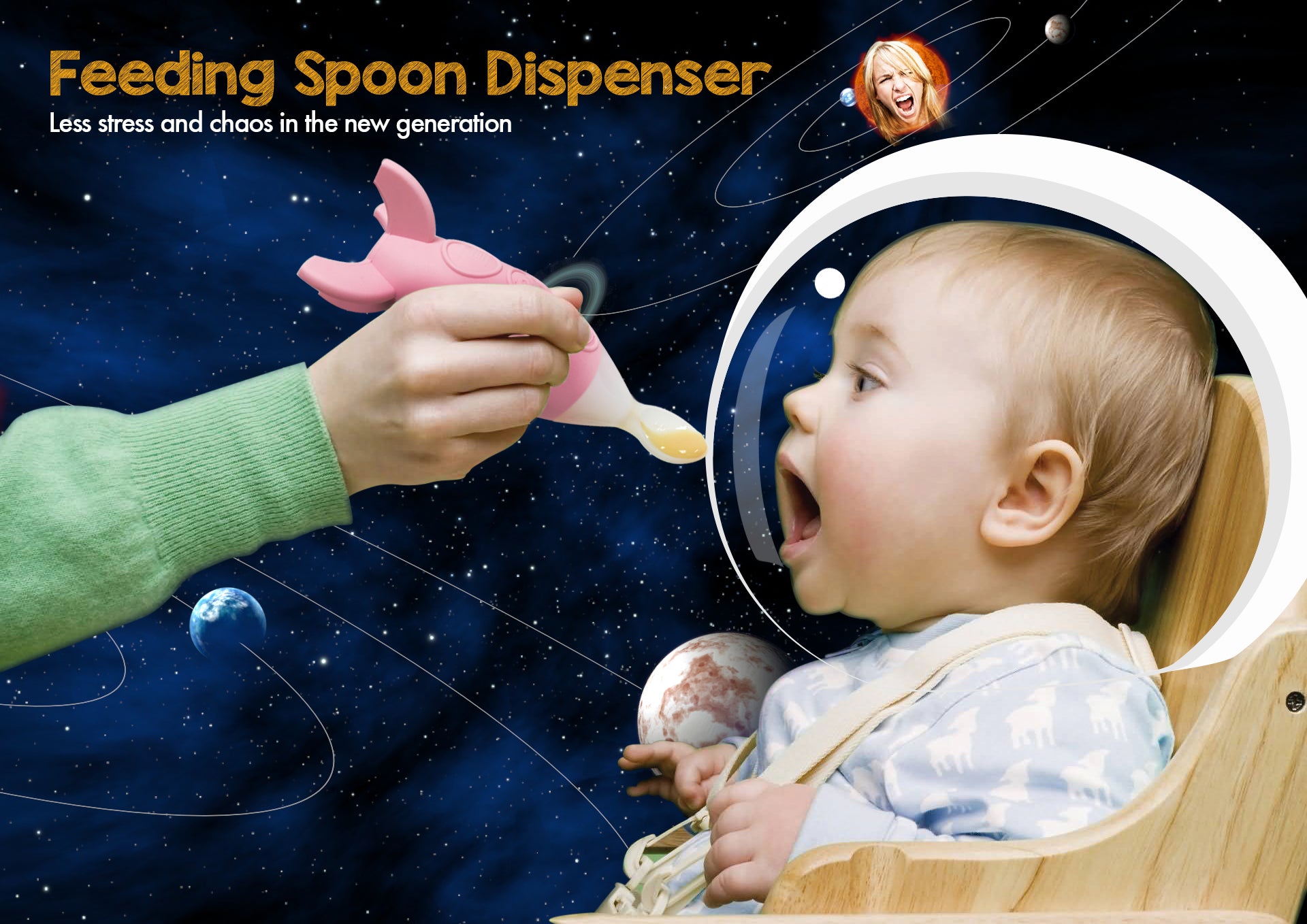 Rocket Feeding Spoon Dispenser – Love Organic Baby